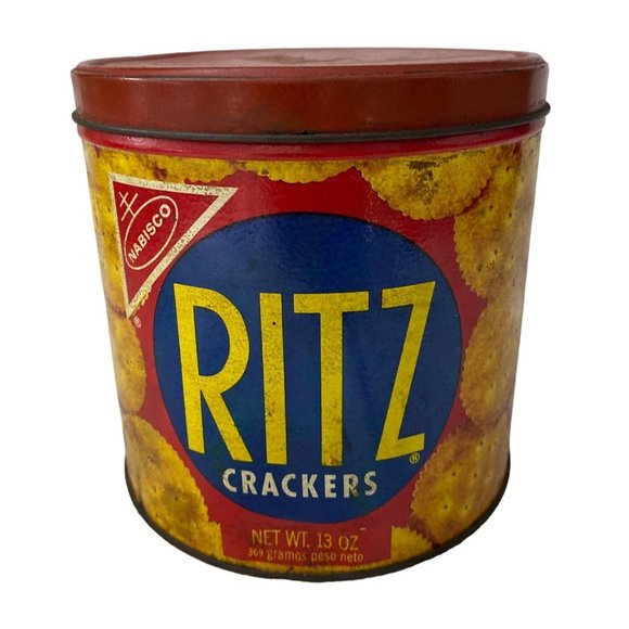 Nabisco | Kitchen | 977 Nabisco Ritz Crackers Can Vintage 6 Authentic ...
